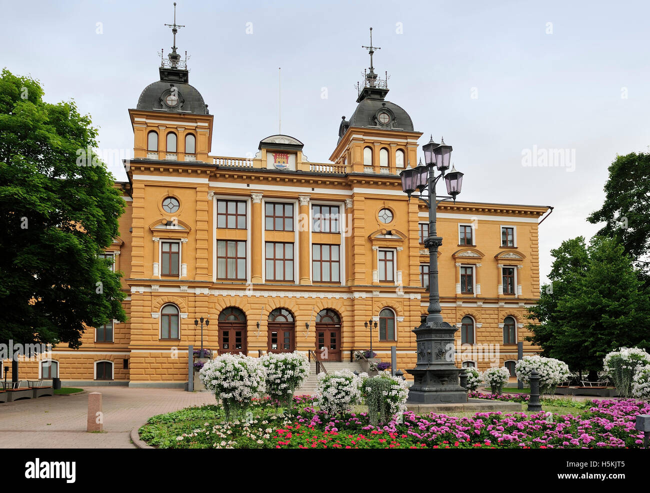The neo-renaissance style City Hall was designed by architect Johan ...