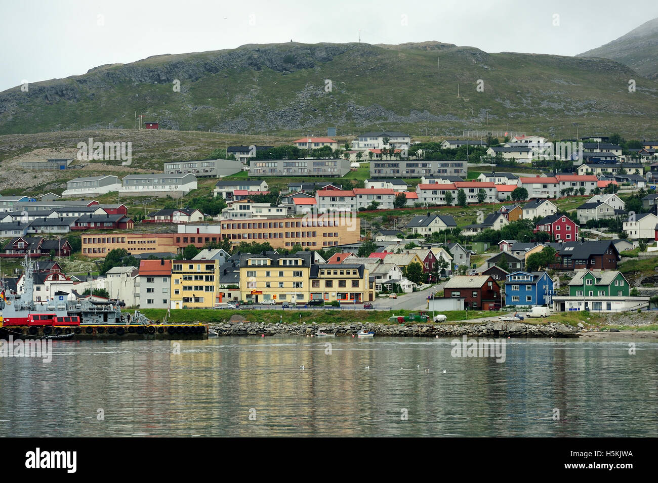 view of Hammerfest City, Finnmark, Norway Stock Photo - Alamy
