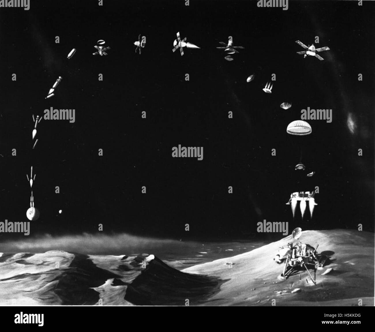 Photograph from the Atlas Collection showing an aircraft flying through ...