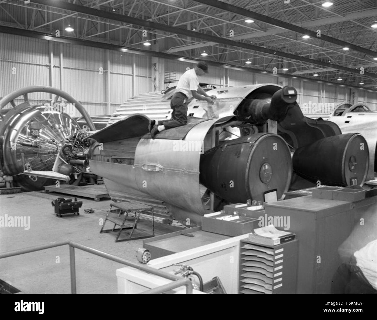 This image from the Atlas Collection shows a military aircraft taxiing ...