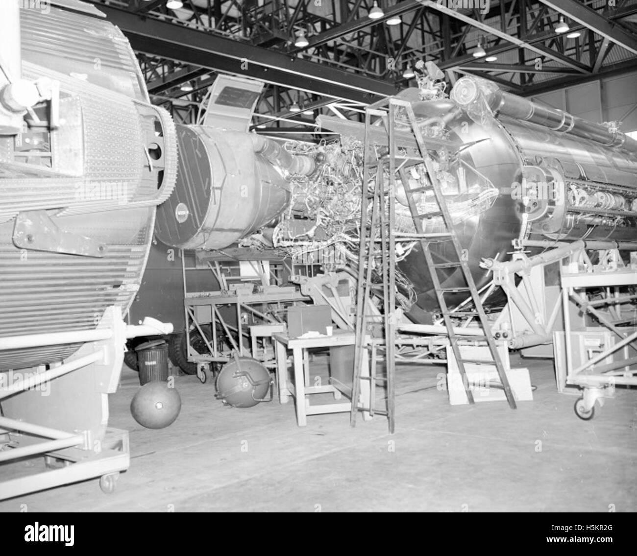 This image from the Atlas Collection depicts a cargo aircraft loading ...