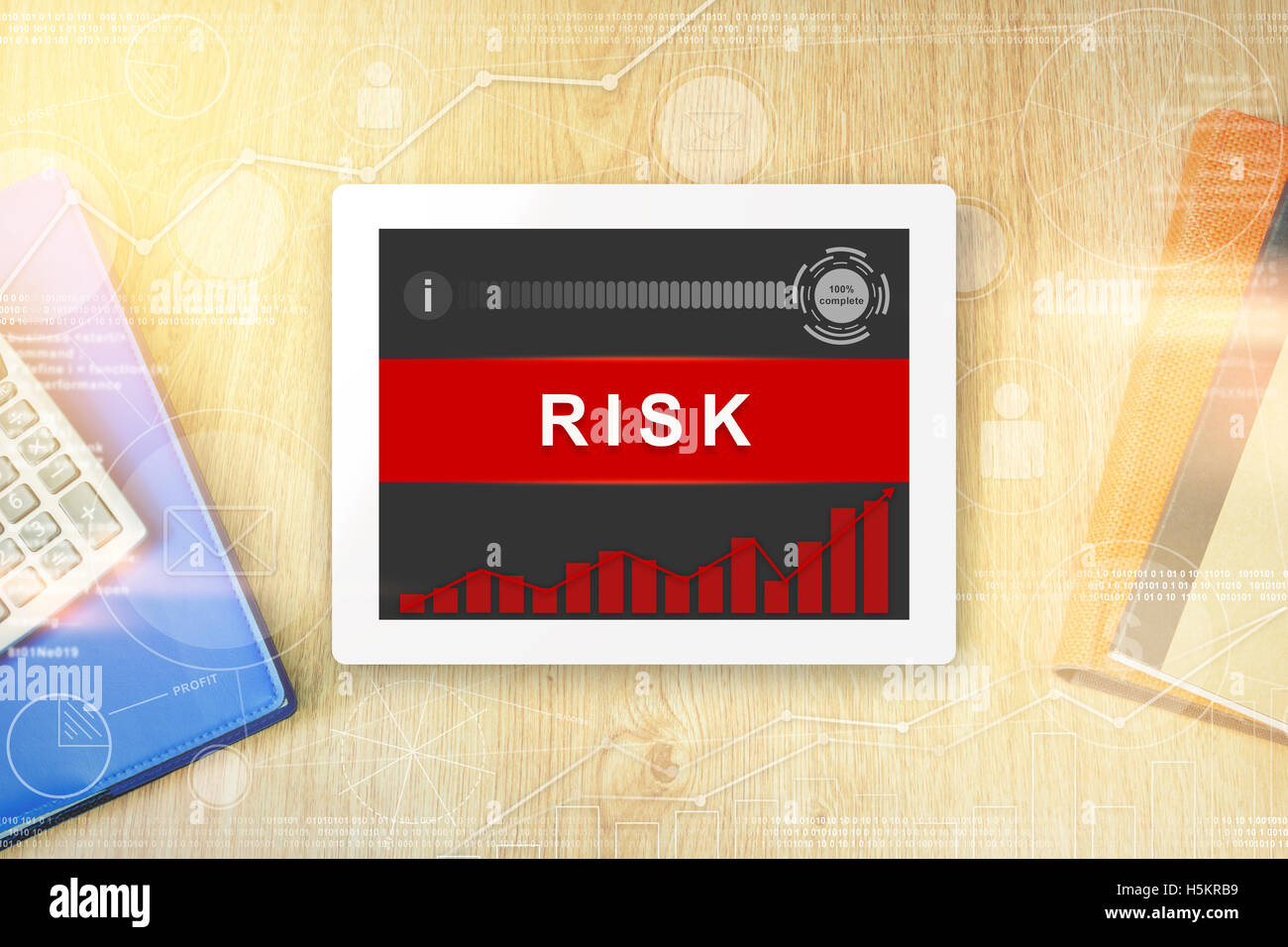 Tablet risk management word hi-res stock photography and images - Alamy