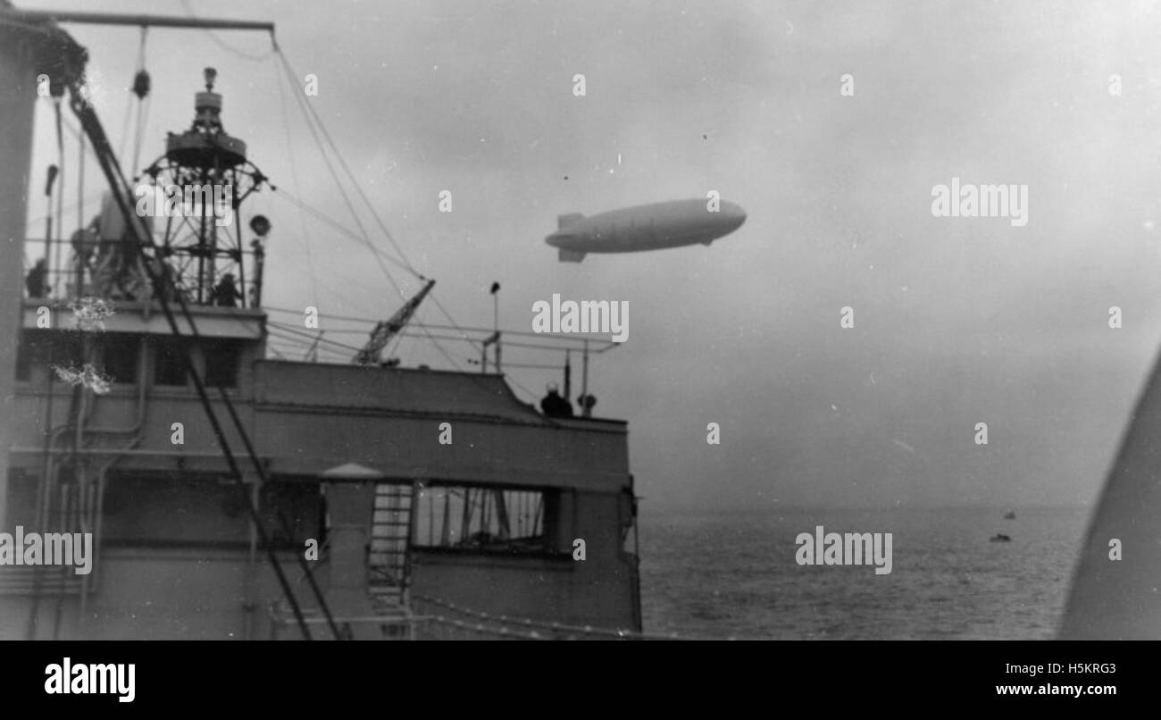 Photograph of the USS Akron, a rigid airship that served in the U.S ...