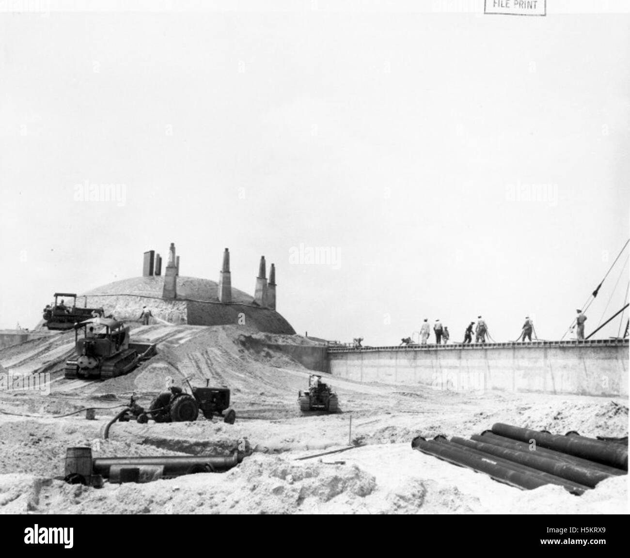 Photograph from the Atlas Collection showing a military jet in flight ...