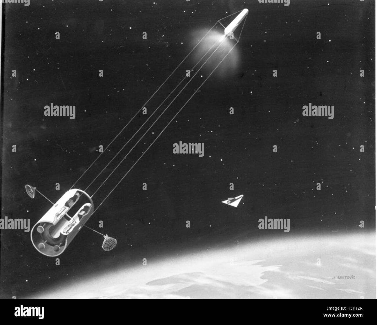 A photograph from the Atlas Collection showing a large transport ...