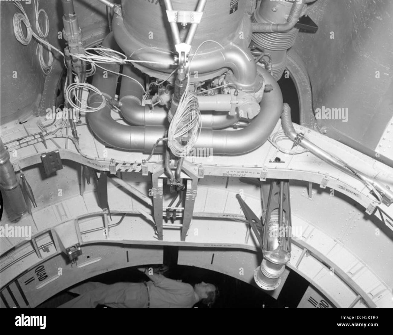 A black and white negative from the Atlas Collection showing a military ...