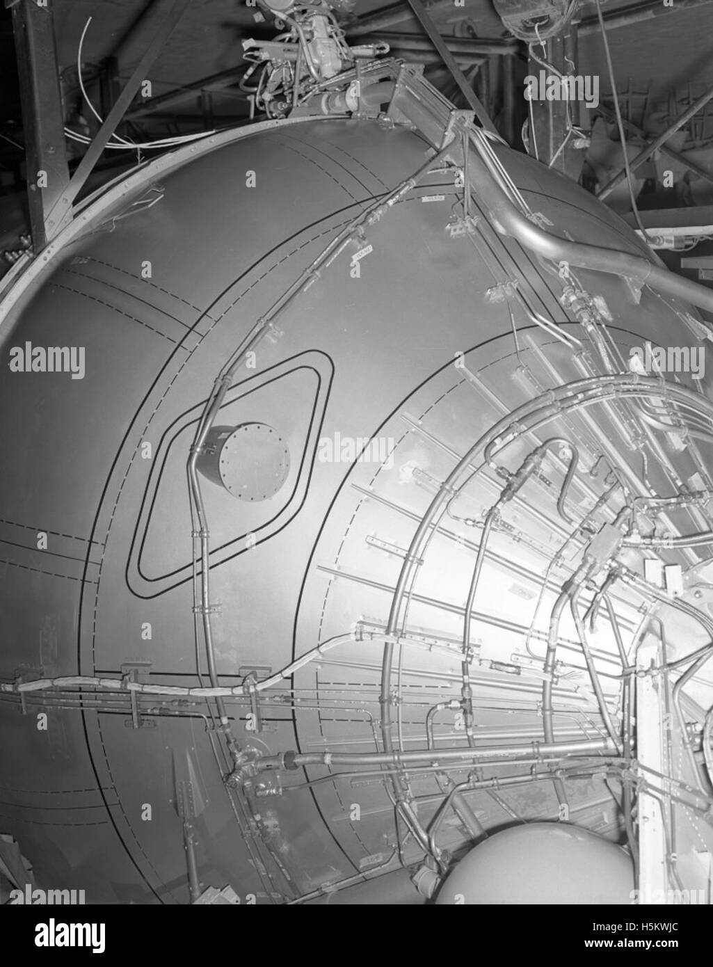 A technical diagram detailing the rerouting of the Vernier fuel and ...