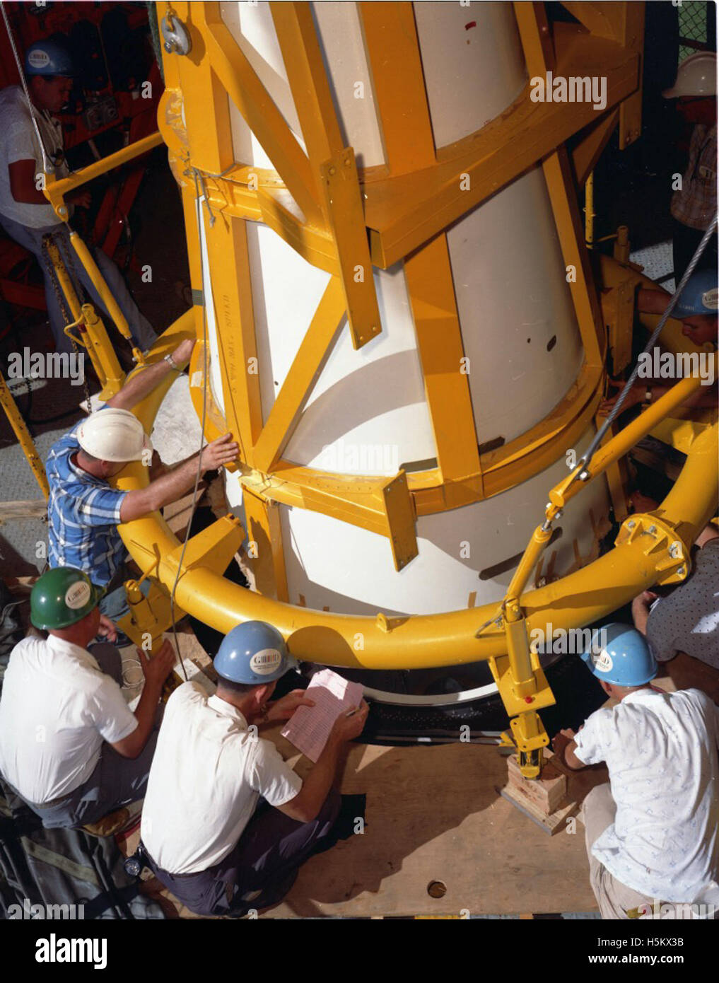 Atlas 32E Details Erection and Mating of RVX 2 Stock Photo - Alamy