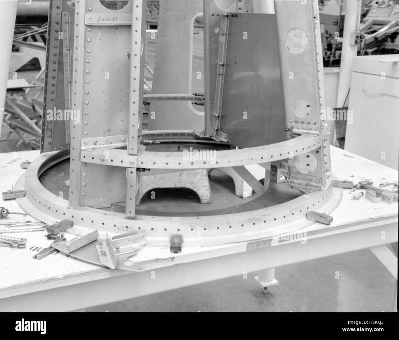 This Atlas Collection image captures a civilian airliner in mid-flight ...