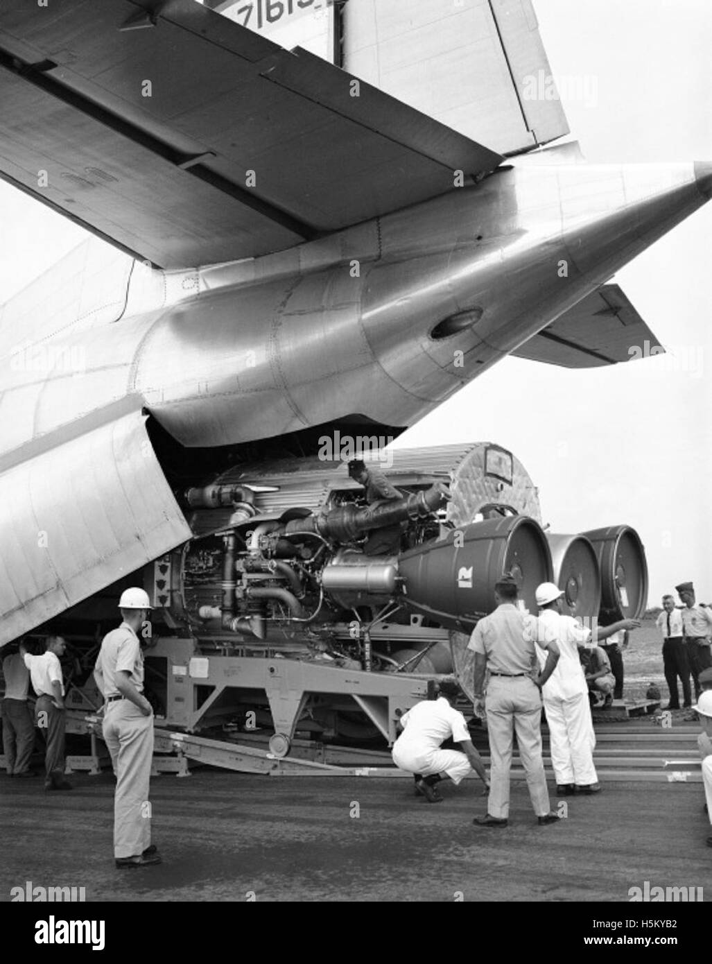 A photograph from the Atlas Collection showing a completed Atlas rocket ...