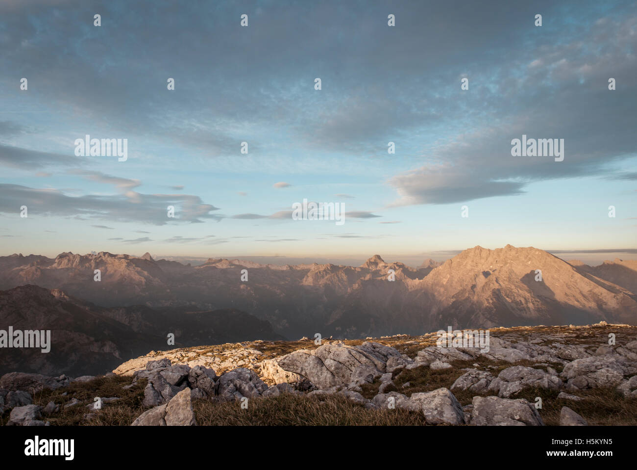 watzmann in the early sun Stock Photo - Alamy
