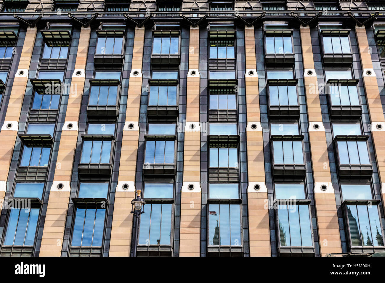 Architecture detail - the exterior of Portcullis House in London Stock ...
