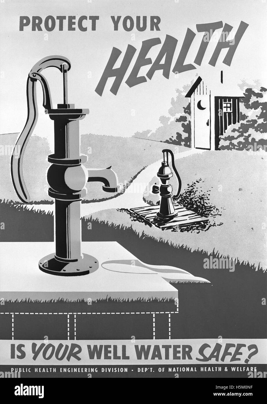A Department of Health poster from Alberta, Canada, promoting public ...