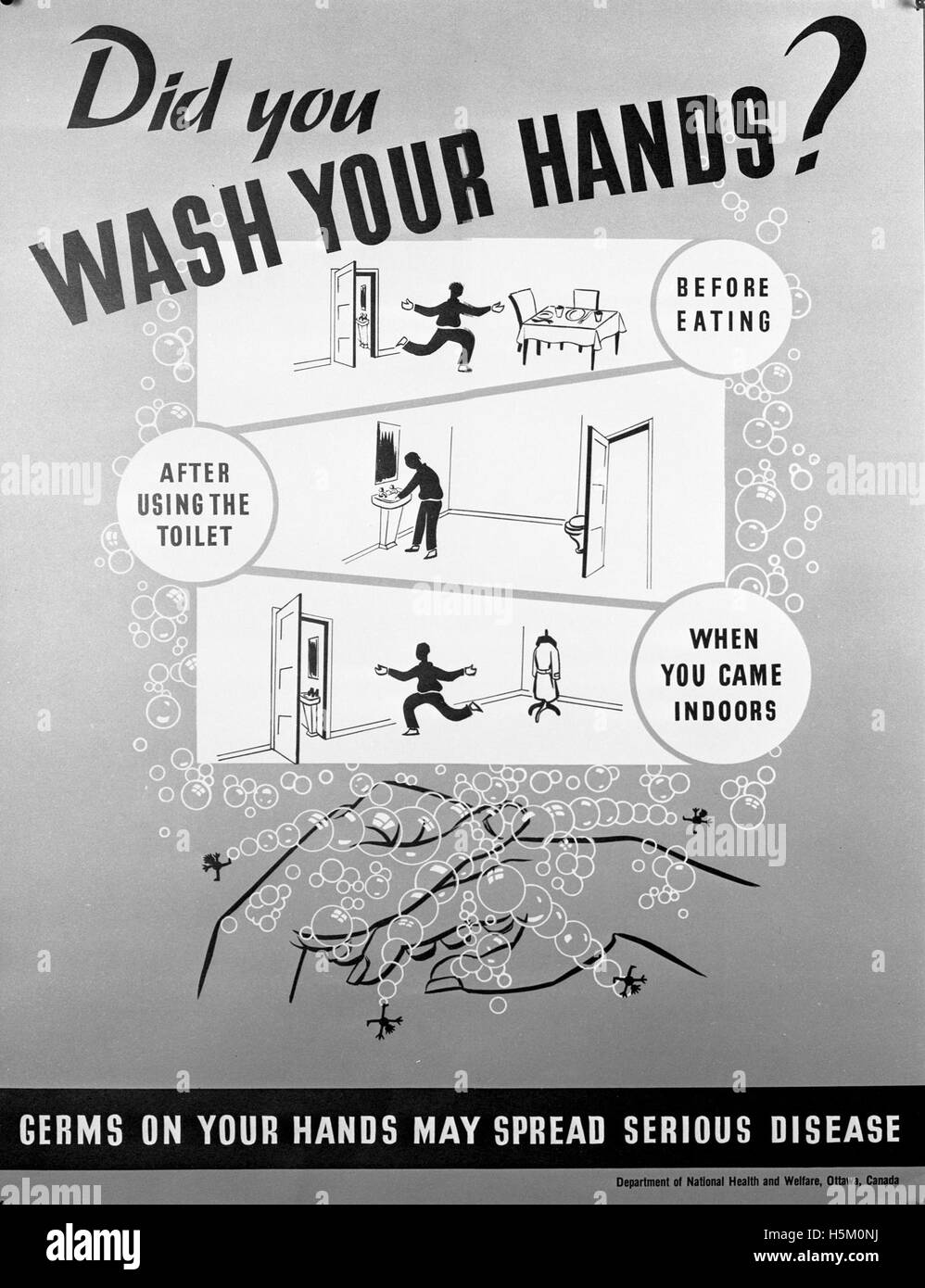 Department of Health poster 283 Stock Photo - Alamy