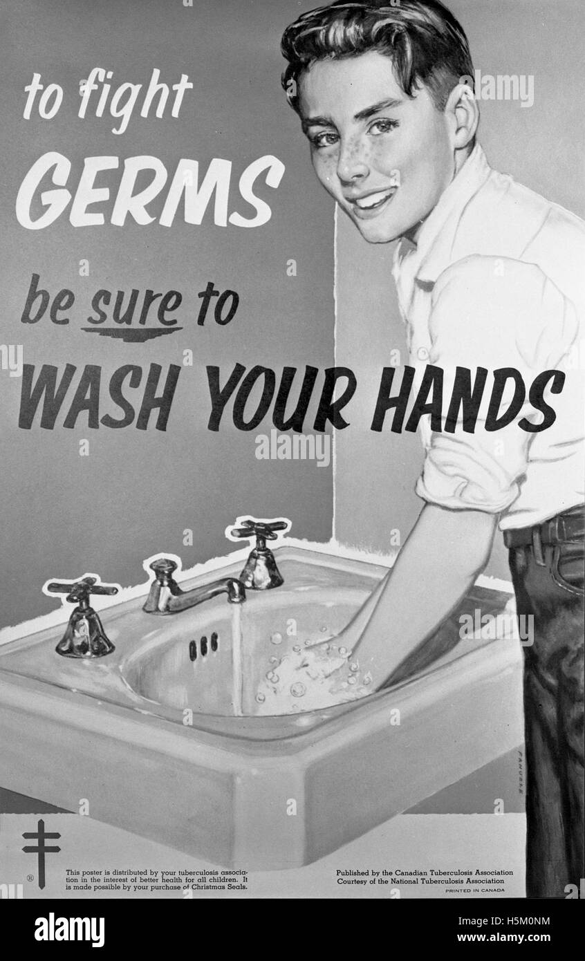 A public health poster from the Department of Health in Alberta, Canada ...