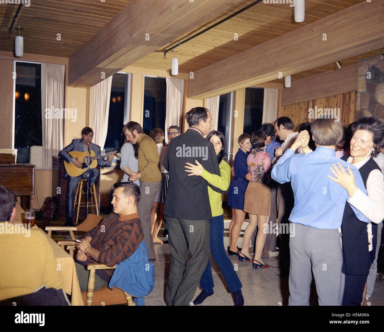 A ski party held at Snow Ridge, Alberta, where people gather to enjoy ...