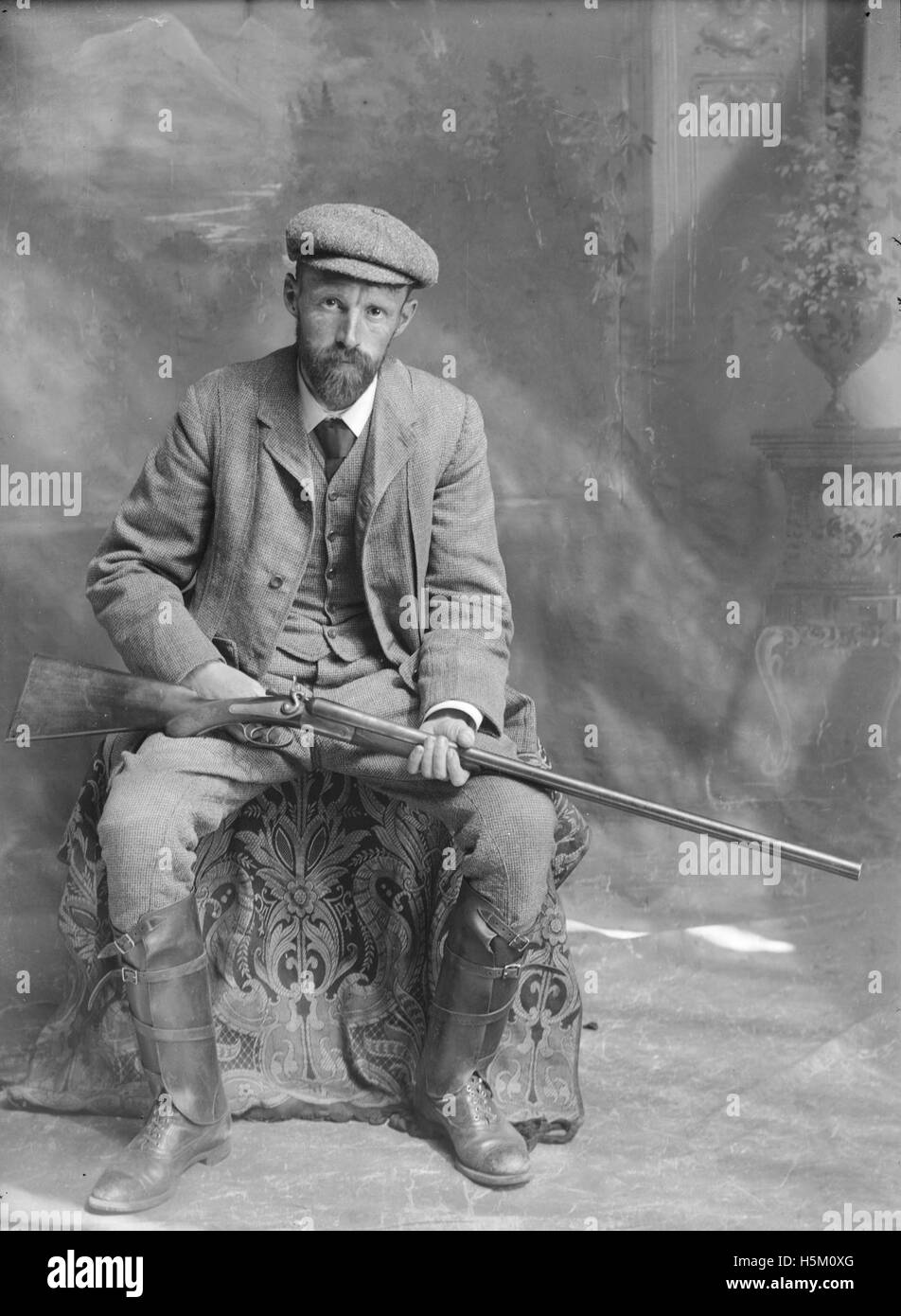 A portrait of a hunter from Bowden, Alberta, capturing the individual ...