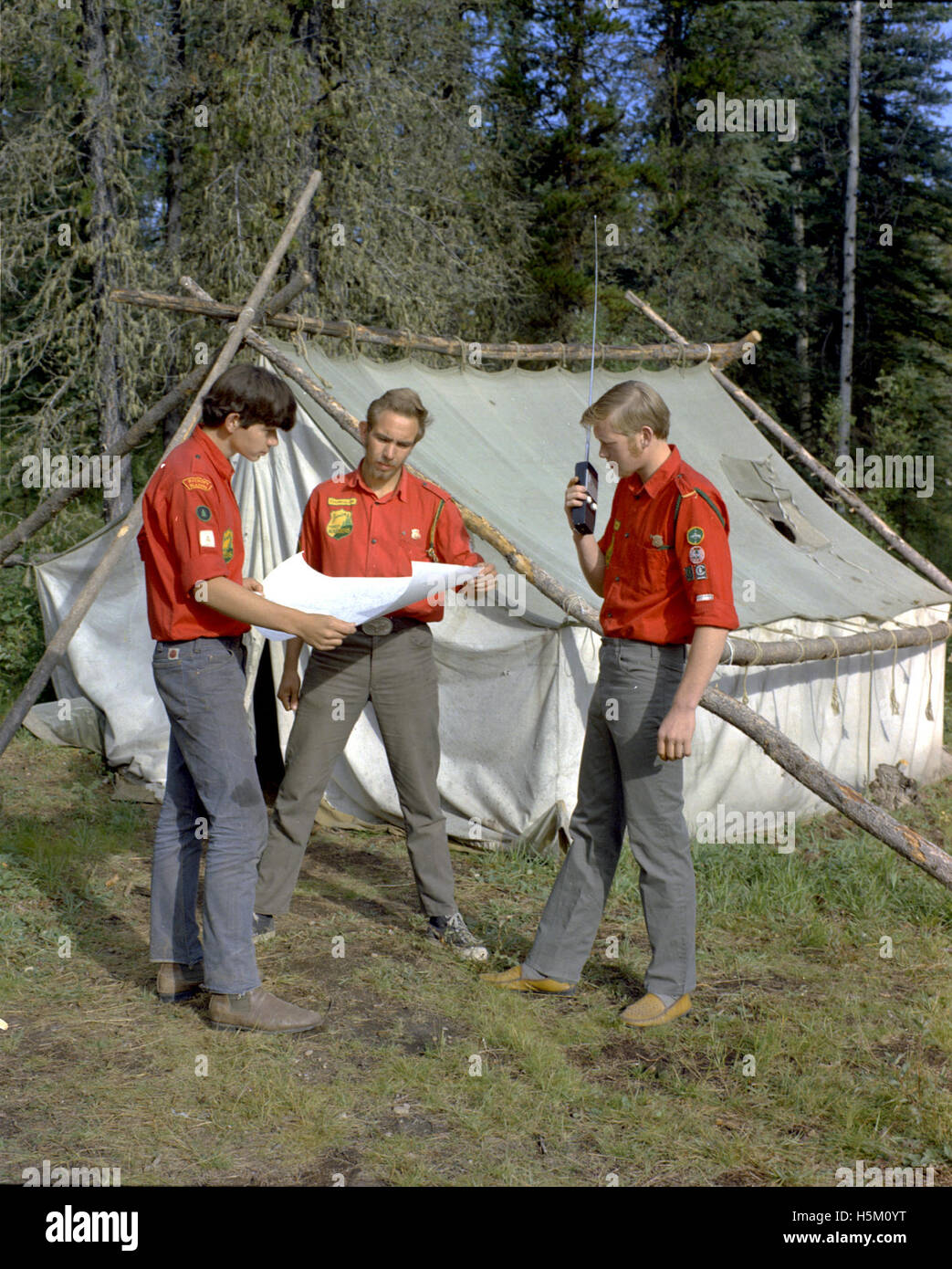 Junior Forest Wardens engage in orienteering at Blue Lake in Alberta ...