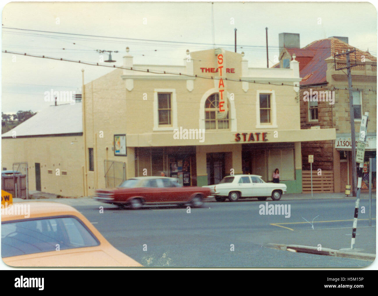 State Cinema façade - Elizabeth St, Hobart (1974 Stock Photo - Alamy