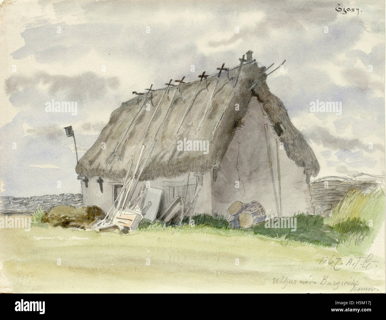 This storehouse, located in Burgsvik, Gotland, Sweden, is part of ...