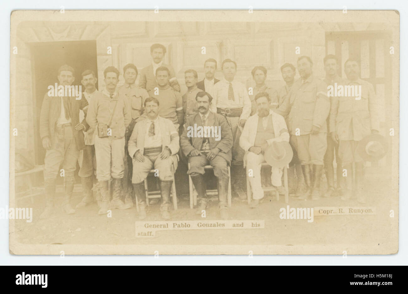 General Pablo Gonzalez is pictured with his staff, highlighting the ...