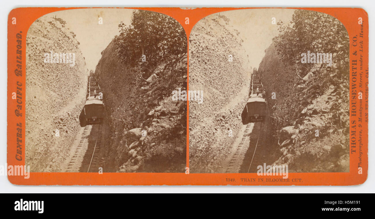 The train in Bloomer Cut, located within the U.S. West, is part of the ...