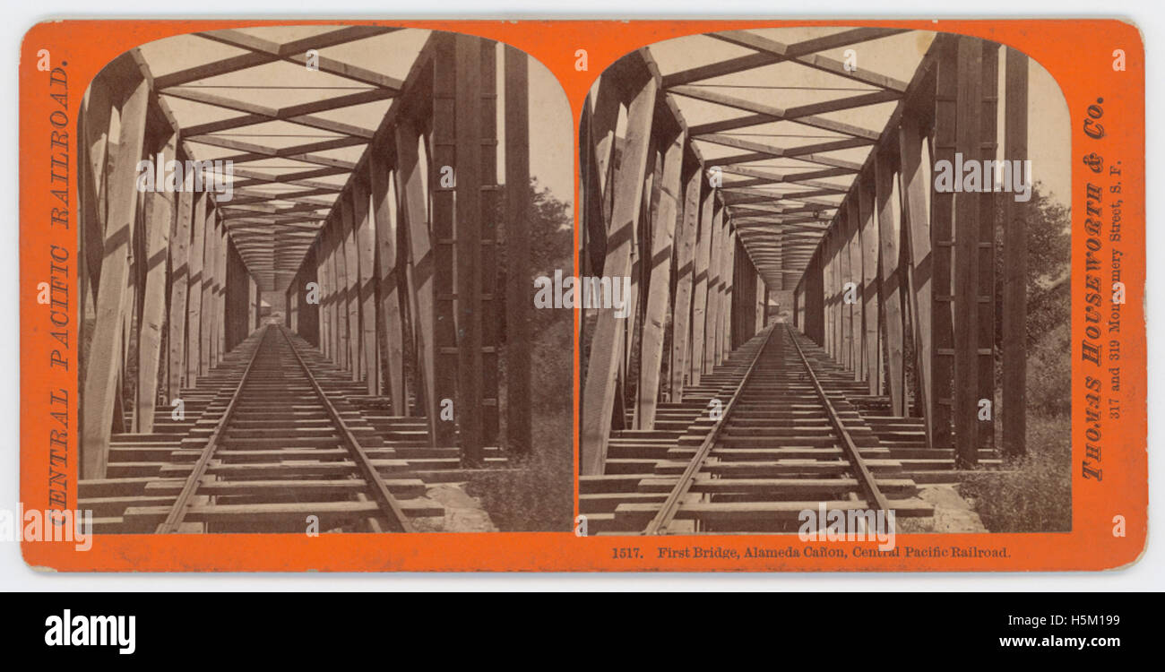 The first bridge across Alameda Canon was part of the Central Pacific ...