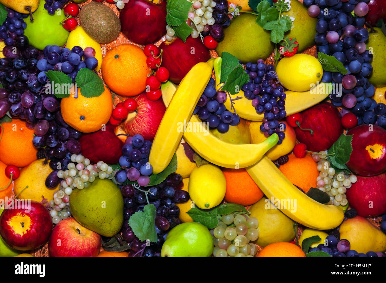 Background of fruits Stock Photo - Alamy