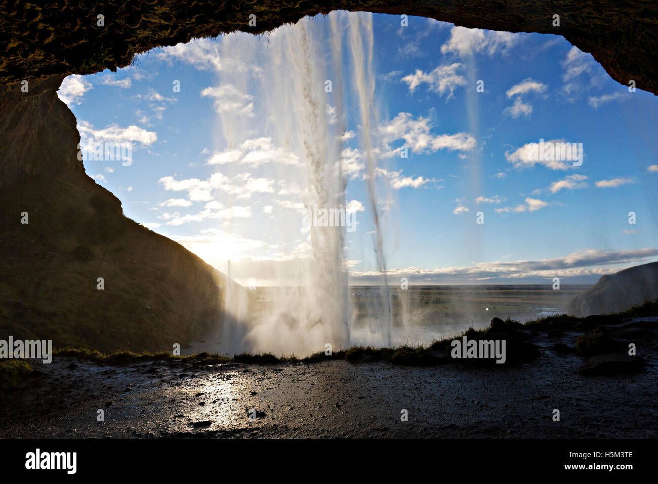 Seljalandsfoss waterfall, South Iceland, North Atlantic, Europe Stock ...