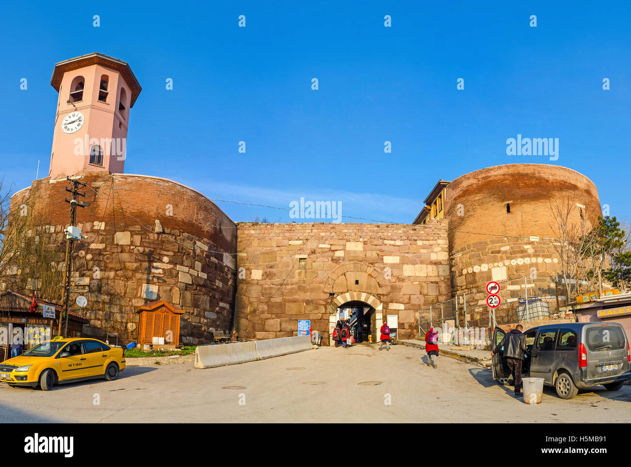 Ankara castle clock hi-res stock photography and images - Alamy