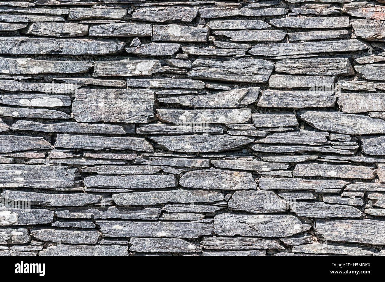 A pattern of a decorative slate stone wall surface Stock Photo - Alamy
