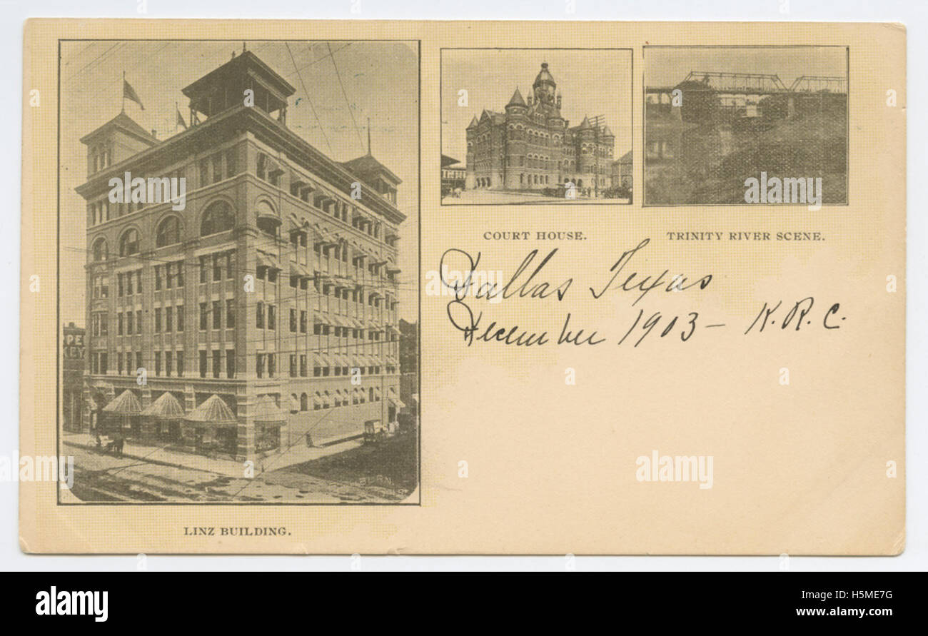 The Linz Building and Court House are situated near the Trinity River ...