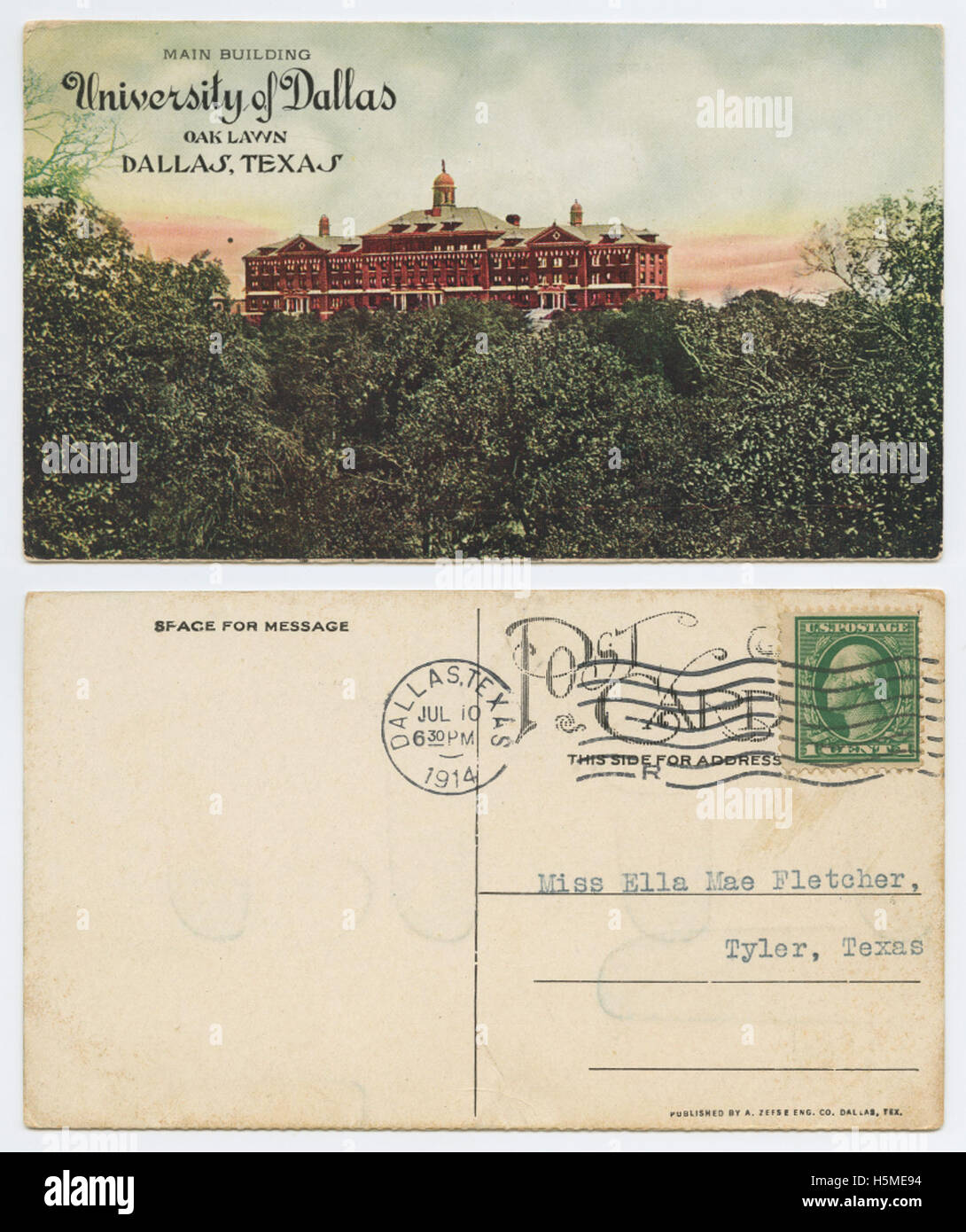 The Main Building of the University of Dallas in Oak Lawn, Dallas ...