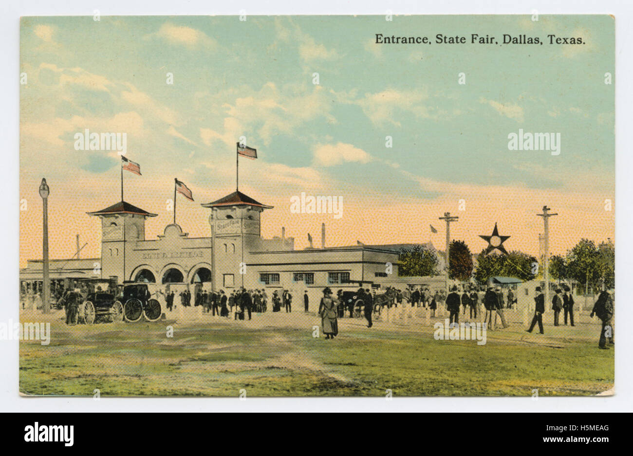 The entrance to the State Fair of Texas in Dallas, a major annual event ...