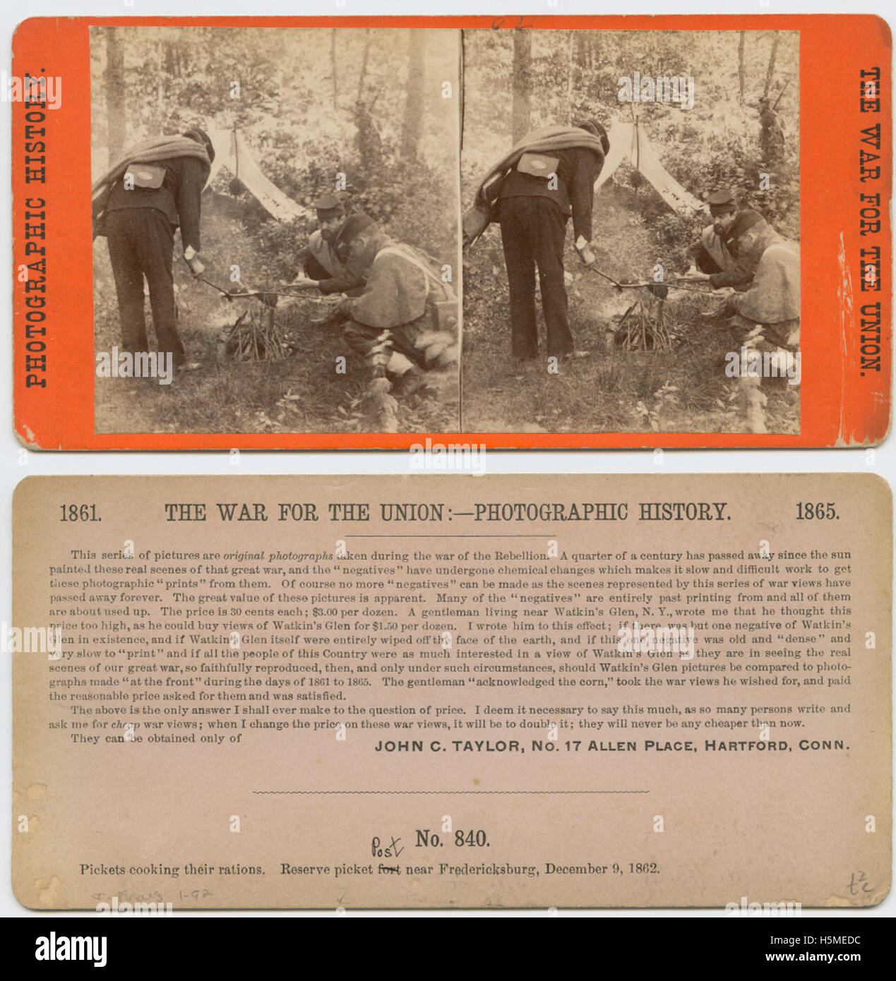 Pickets from the Federal Army during the American Civil War are seen ...