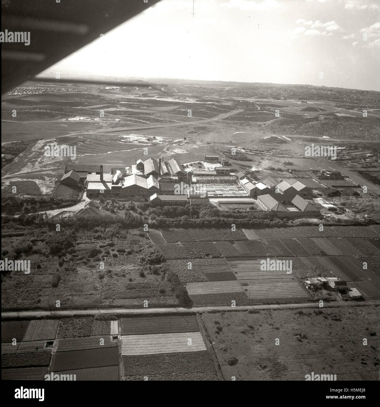 The Davis Gelatine Factory is shown in an aerial photograph from 15th ...