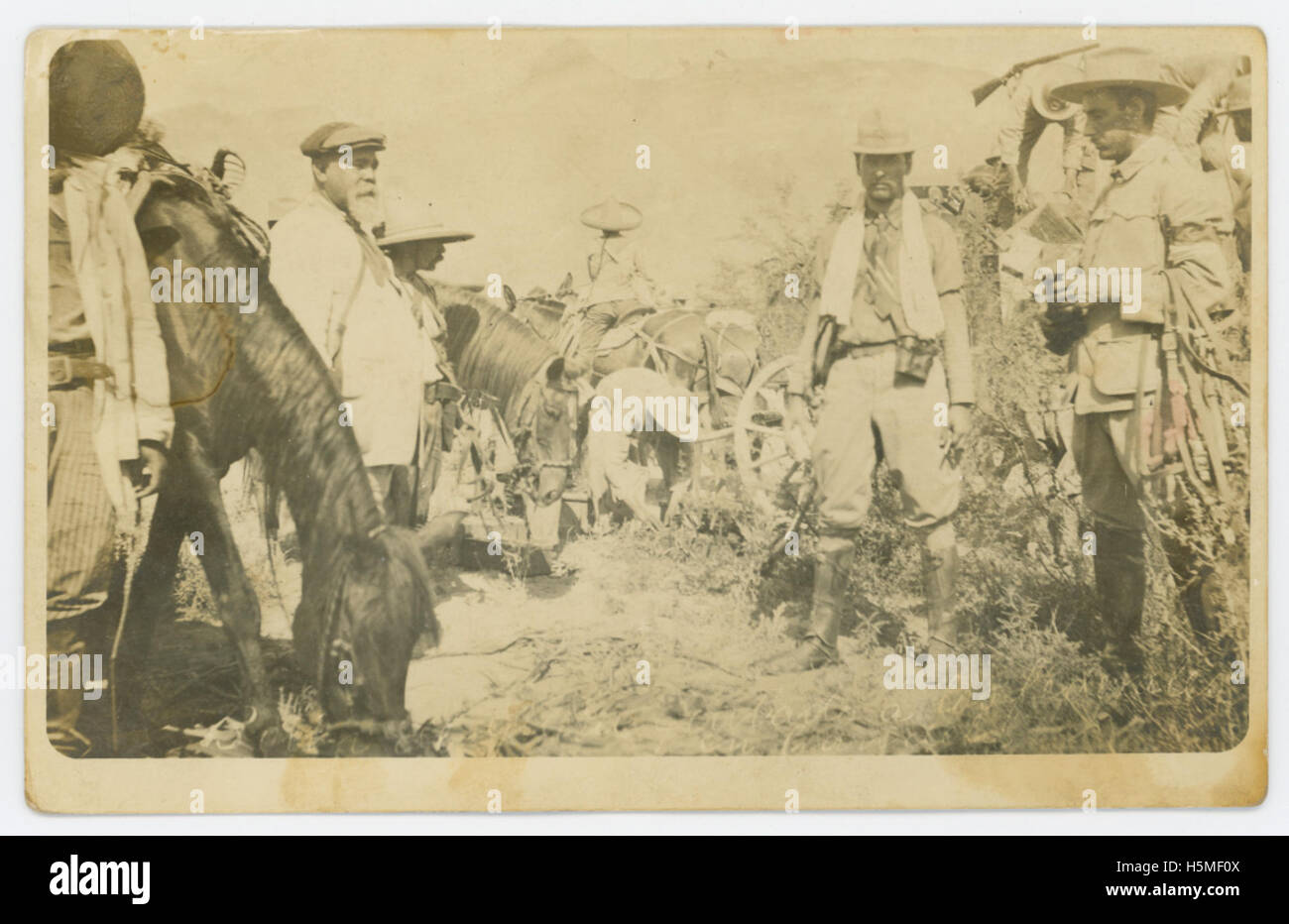 A photograph featuring Generals Jesus Carranza and Pablo Gonzalez, key ...