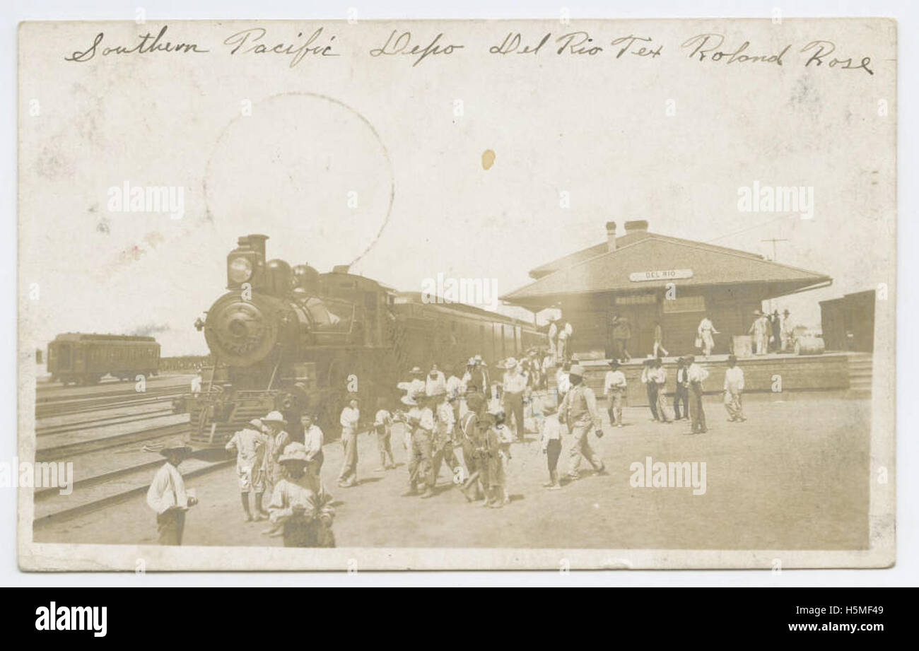 The Southern Pacific Depot in Del Rio, Texas, was part of the Southern ...