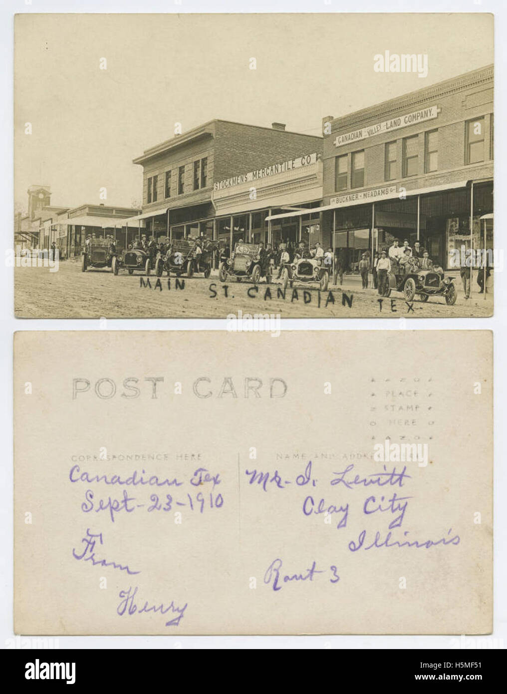 An image of Main Street in Canadian, Texas, showing the rural and small ...