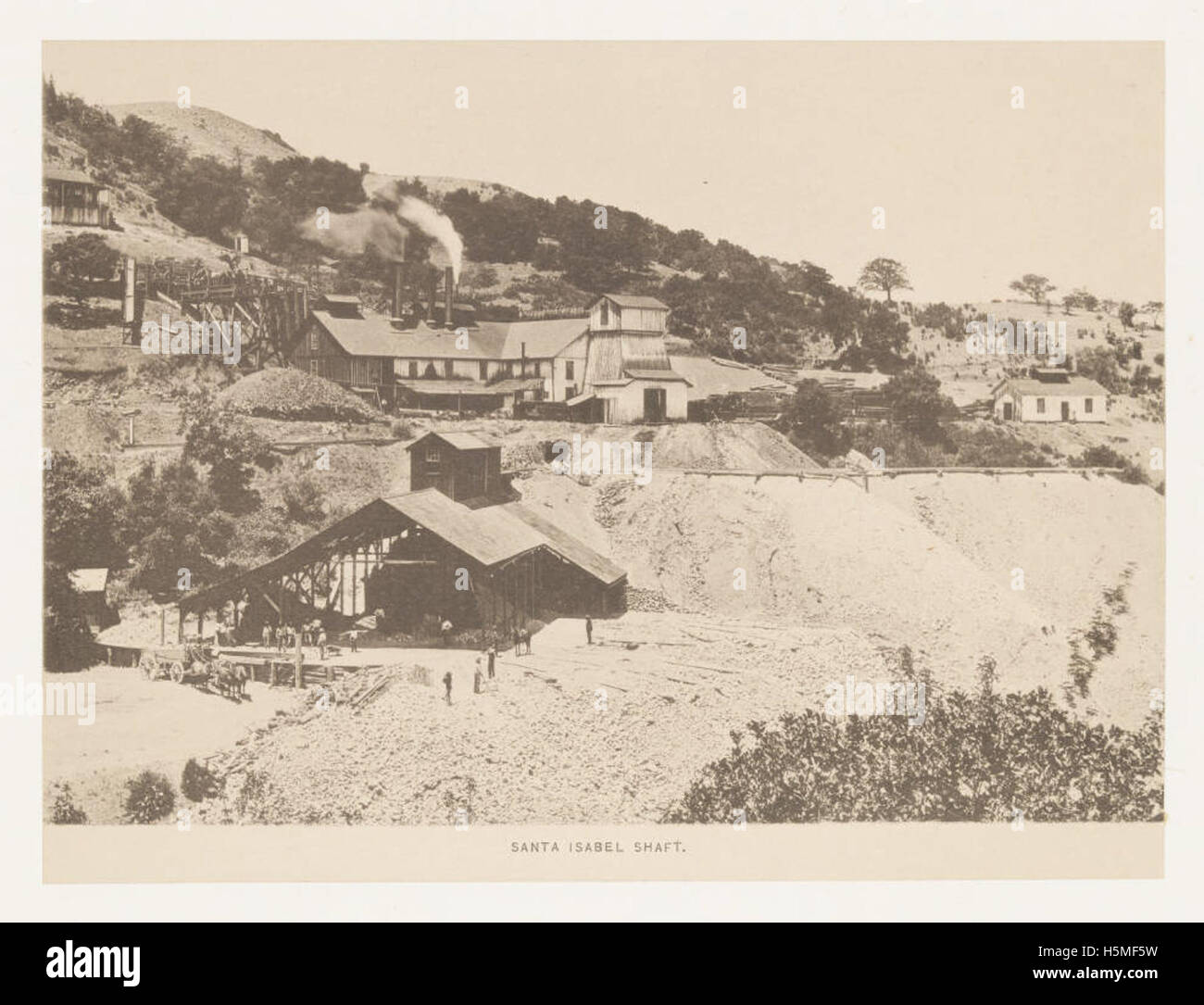 The Santa Isabel Shaft, part of a mining operation, known for its role ...