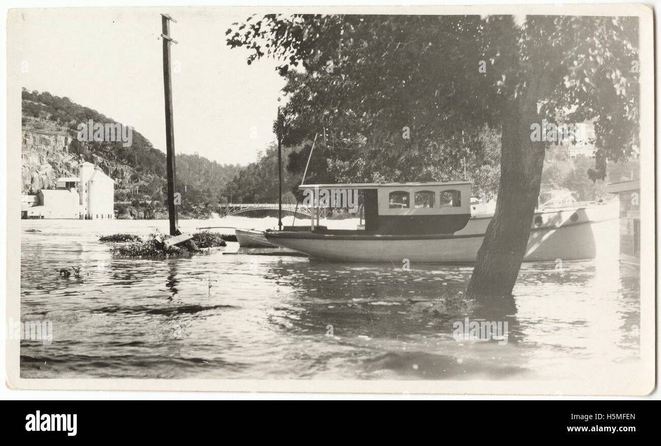This 1929 photograph shows Royal Park with a view of Cataract Gorge ...