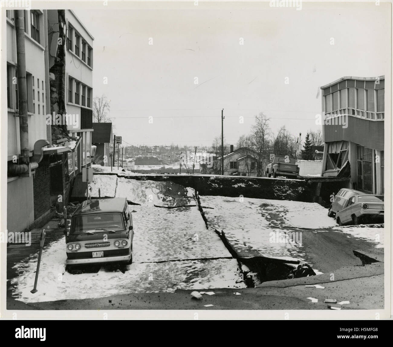 B Street Bagoy Florist building on right Stock Photo - Alamy