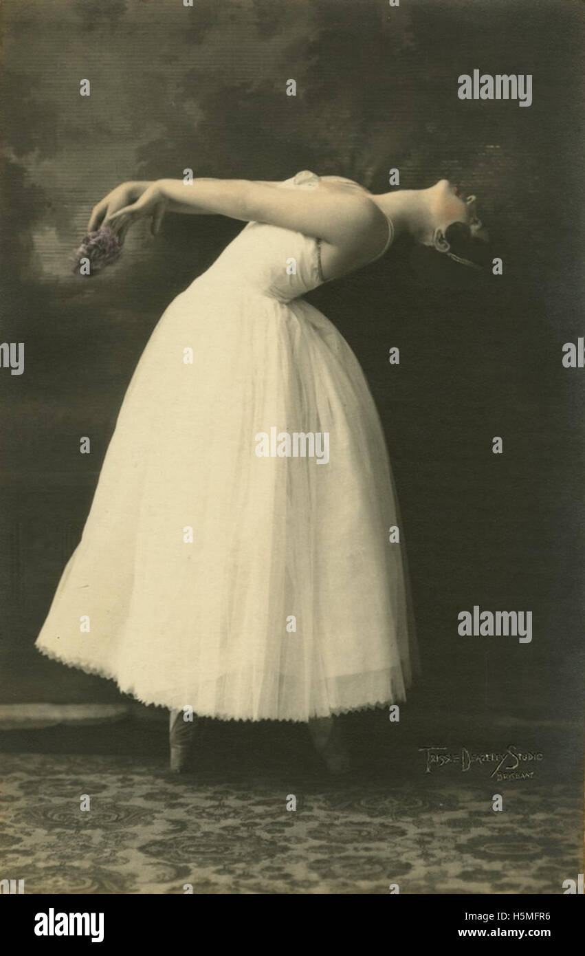 Ballet dancer Katharine Cook is captured in a striking pose from 1931 ...