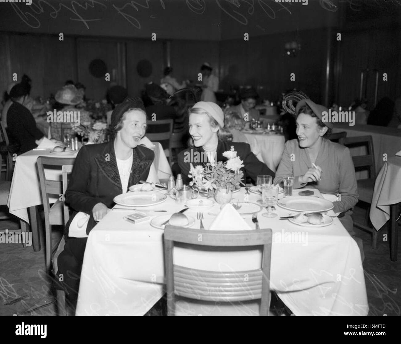 Mrs. Fred Rowland, Mrs. Neville Rowland, and Mrs. John Griffith are ...