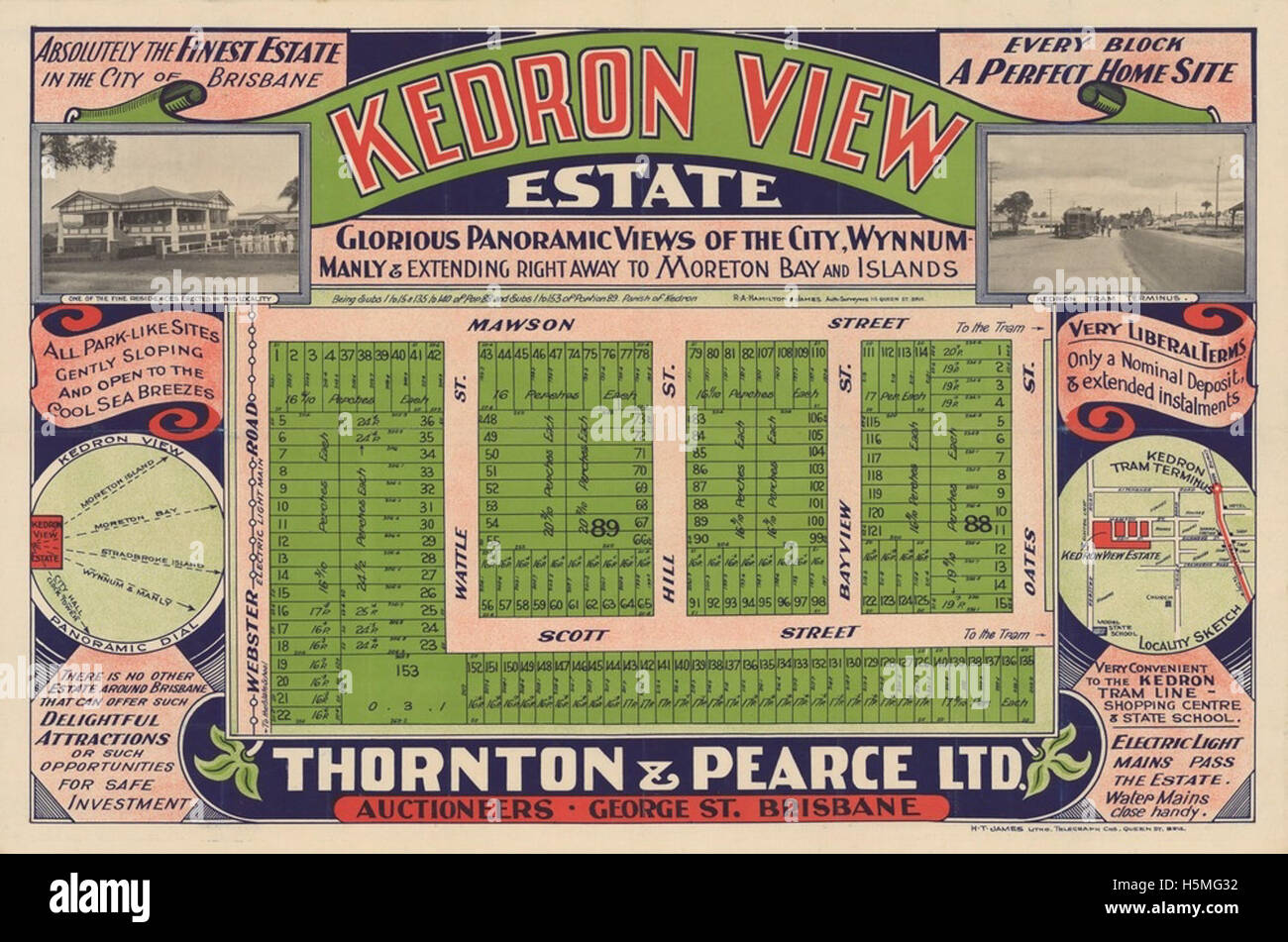 This map shows the Kedron View Estate in Brisbane, Australia, around ...