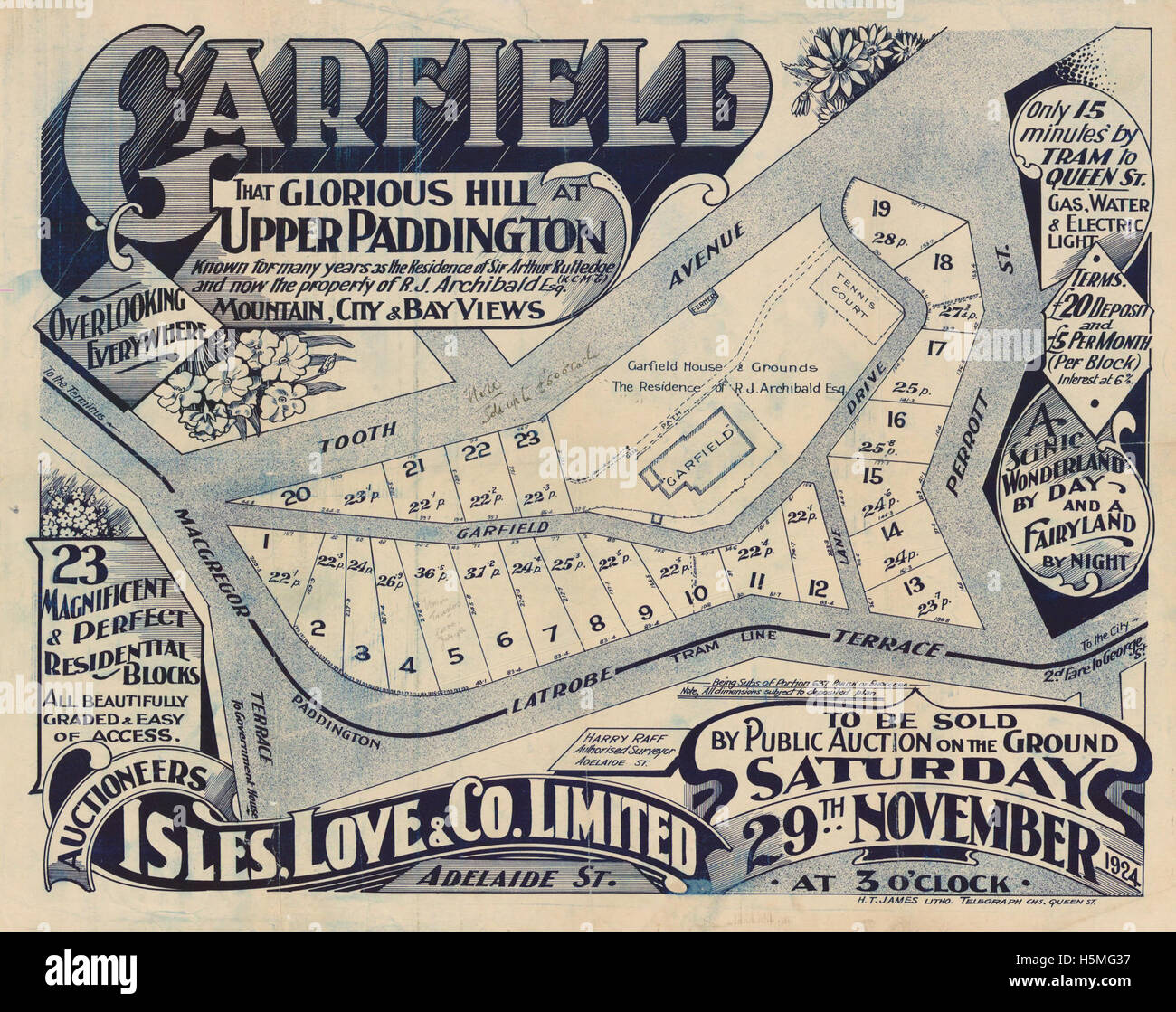 Garfield map hi-res stock photography and images - Alamy