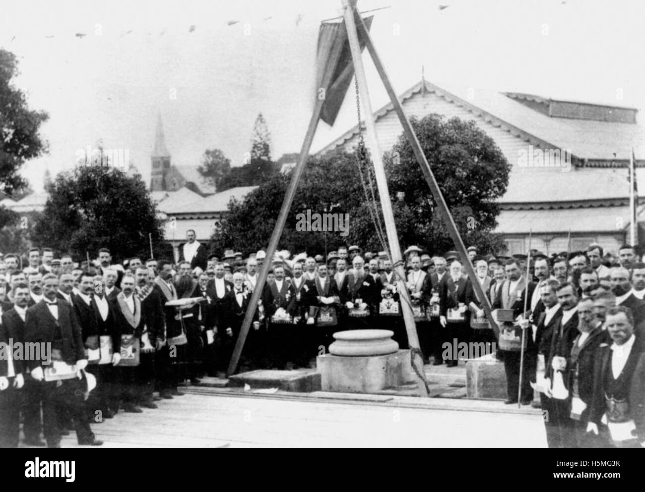 A significant event marking the laying of the foundation stone for the ...