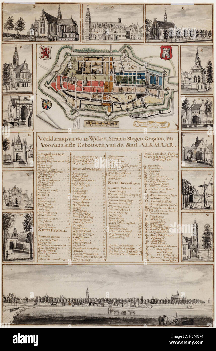 This reference relates to the Wijkindeling in Alkmaar, a detailed ...