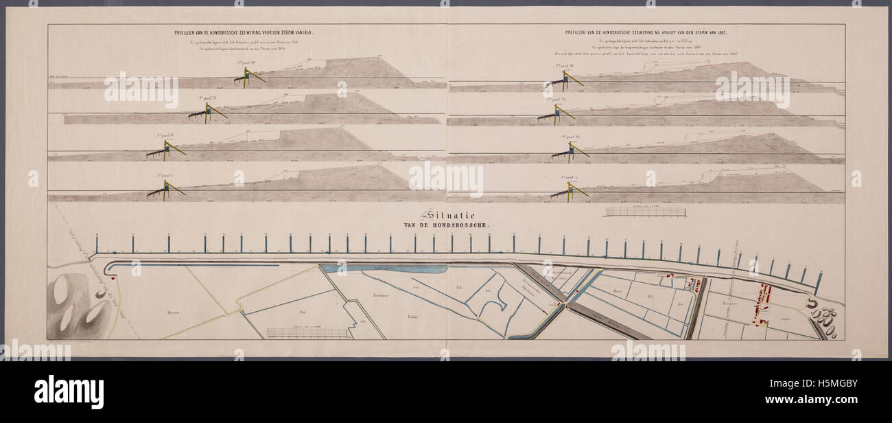 The Hondsbossche Zeewering is a sea defense structure located in the ...