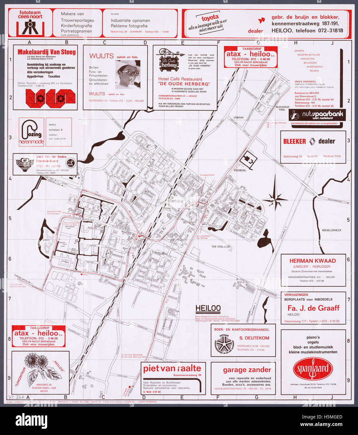 This image from 1976 depicts a scene in Heiloo, a town in the ...